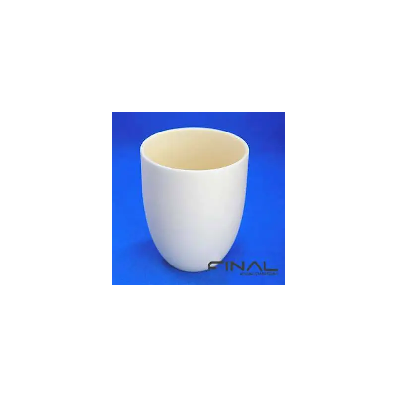 Sintered alumina crucible